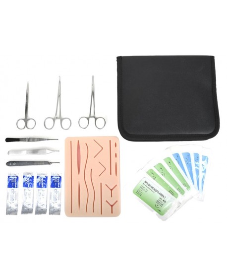 SUTURE TRAINING KIT (PAD + INSTRUMENTS + SUTURES)